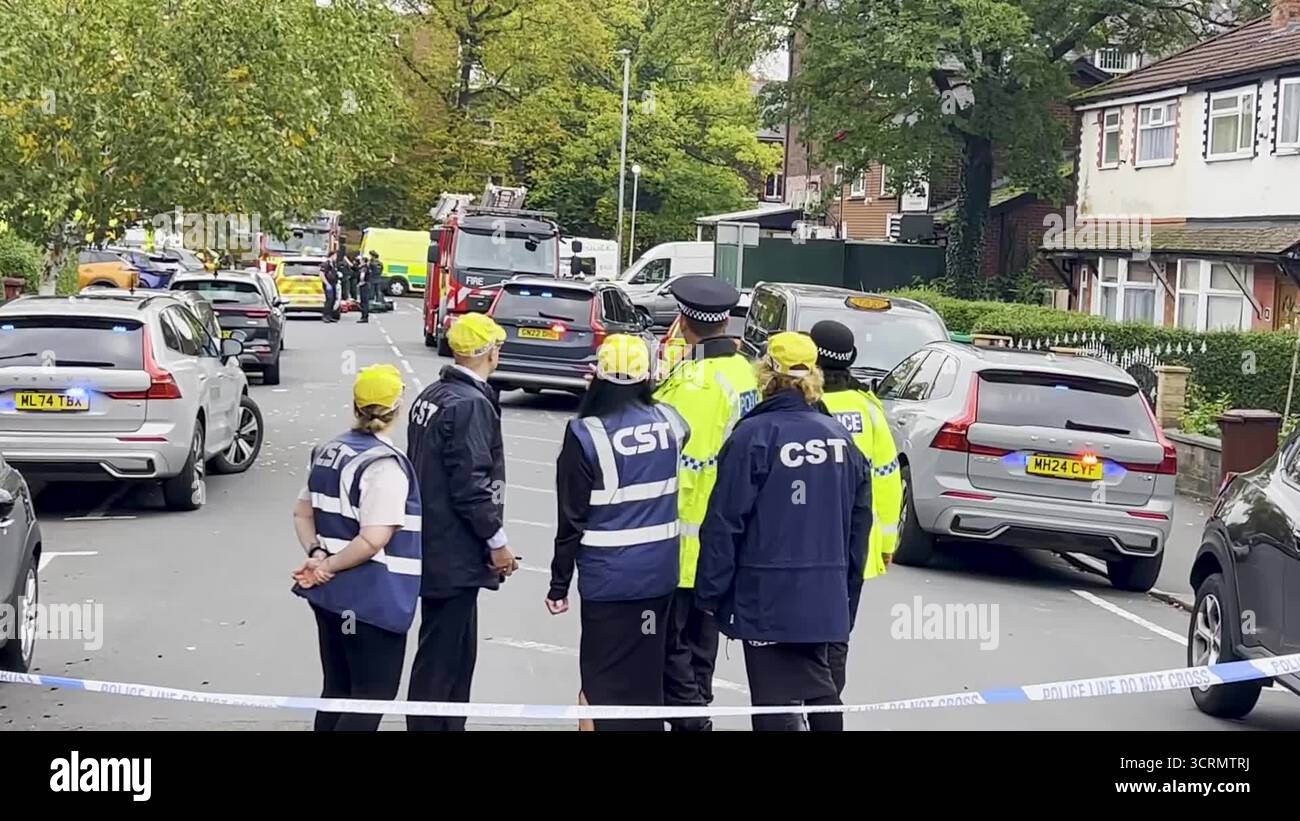 Police shoot suspect after stabbings near Manchester - more scene ...
