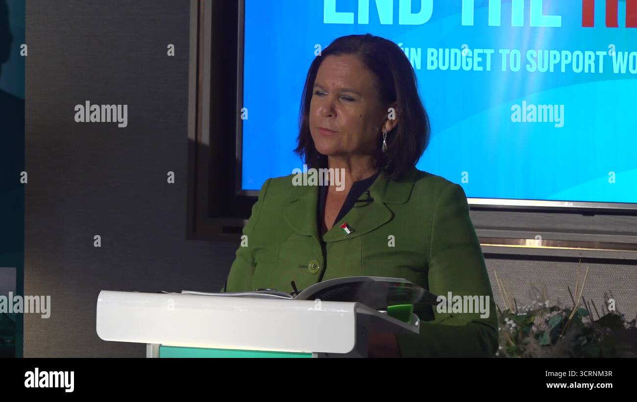 Mary Lou McDonald reacts to news that presidential candidate worked ...