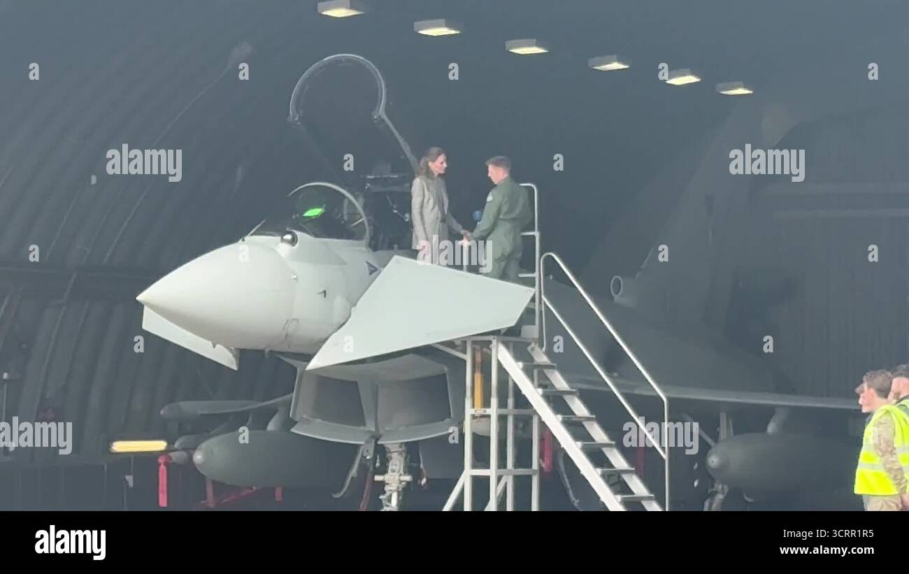 Princess of Wales visits RAF Coningsby Stock Video Footage - Alamy