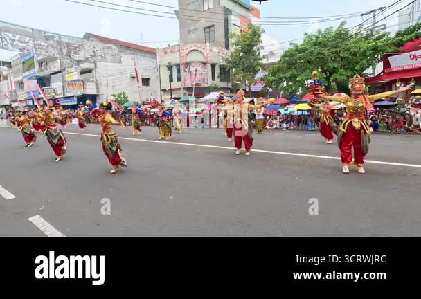 Tabut dance from Bengkulu at BEN Carnival. The Tabot dance is performed ...