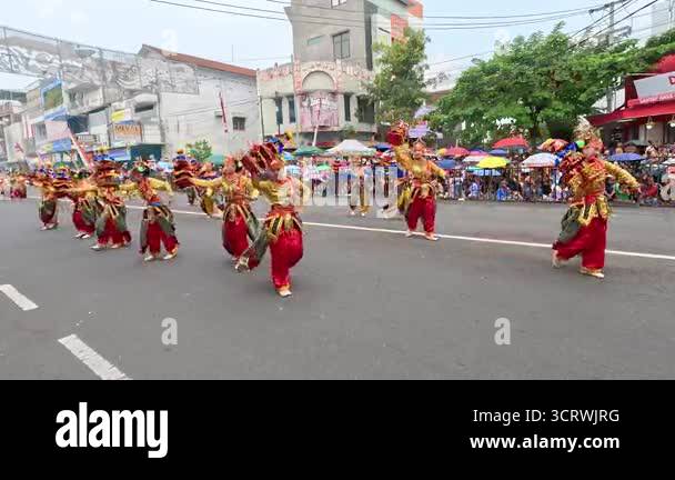 Tabut dance from Bengkulu at BEN Carnival. The Tabot dance is performed ...