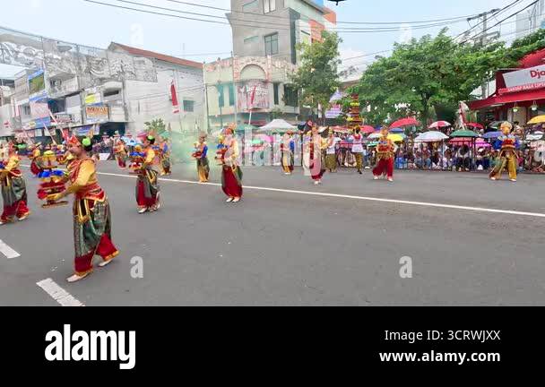 Tabut dance from Bengkulu at BEN Carnival. The Tabot dance is performed ...