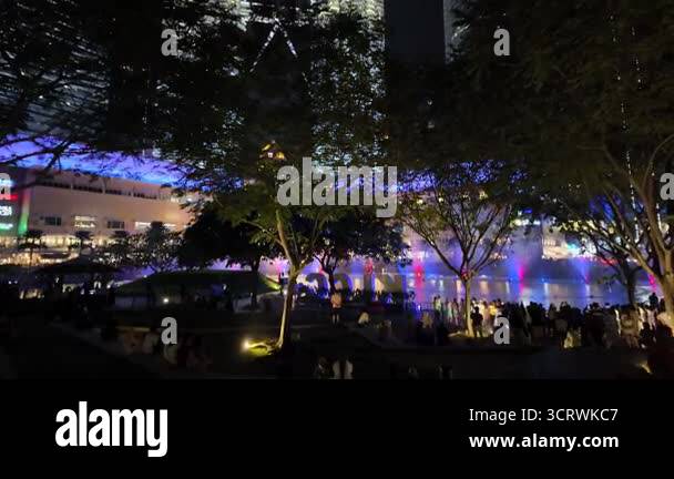Bukit Bintang, Kuala Lumpur, Malaysia - Dec 14 2024: KLCC lights up the ...