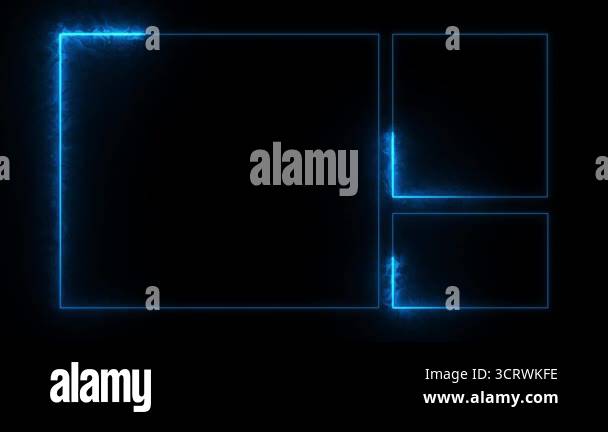 Live streaming Frame. animated neon overlay frame for live streaming ...