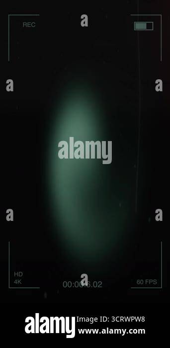 Camcorder VHS recording overlay background vertical video. Glitched ...