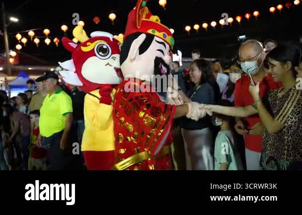 Bayan Lepas, Penang, Malaysia - Feb 14 2024: Chinese prosperity god and ...