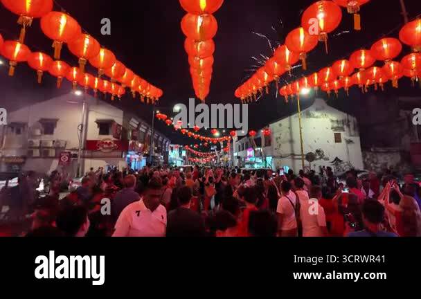 George Town, Penang, Malaysia - Feb 09 2024: Celebration in full bloom ...