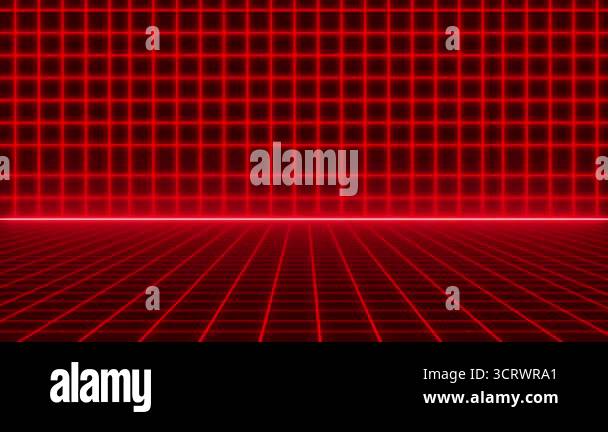 3D Retro grid background. Retro 80s Background Loopable. Arcade games ...