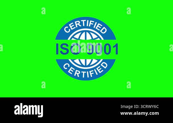 ISO 9001 Certified Logo Animation for Quality Management and Business ...