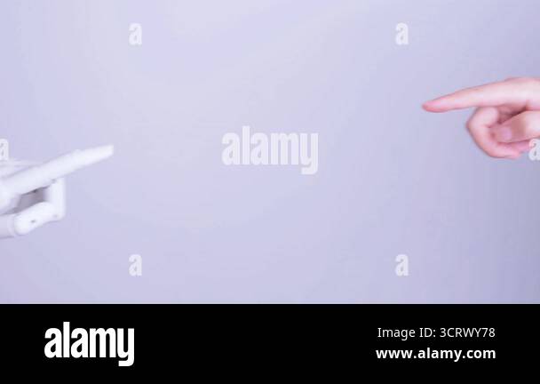 Human and robot fingertips touching Stock Video Footage - Alamy