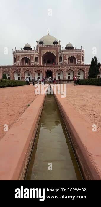 New Delhi, India - February 28 2025: Architecture view of Humayun's ...