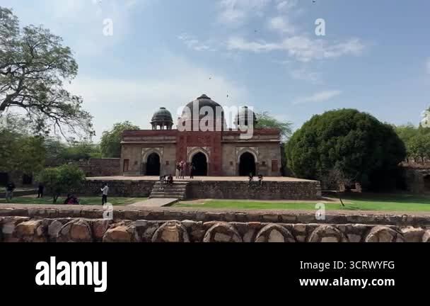 New Delhi, India - February 28 2025: Architecture view of Humayun's ...