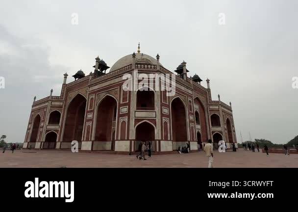 New Delhi, India - February 28 2025: Architecture view of Humayun's ...