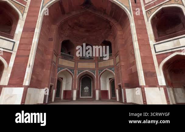 New Delhi, India - February 28 2025: Architecture view of Humayun's ...