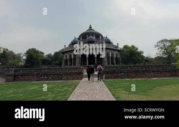New Delhi, India - February 28 2025: Architecture view of Humayun's ...
