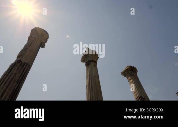 Asklepion Ancient City in Pergamon Historical Ruins of Healing Center4K ...