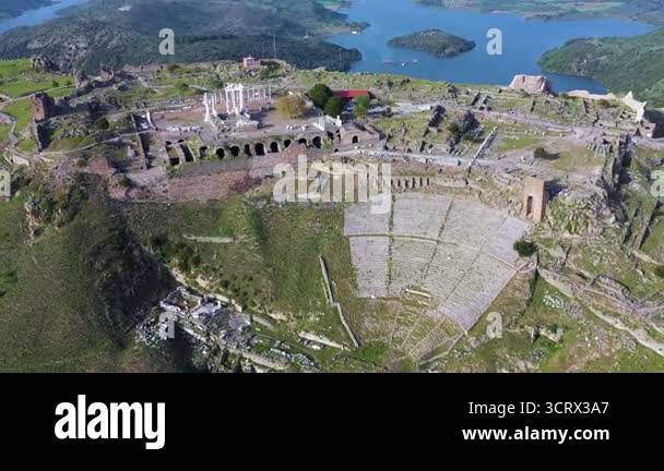 Asklepion Ancient City in Pergamon Historical Ruins of Healing Center4K ...