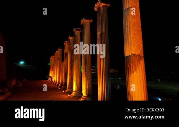 Asklepion Ancient City in Pergamon Historical Ruins of Healing Center4K ...
