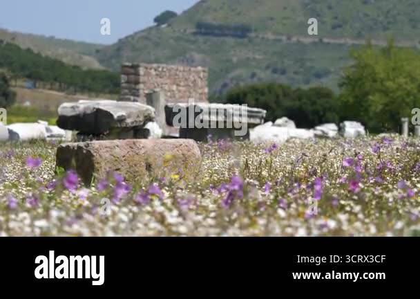 Asklepion Ancient City in Pergamon Historical Ruins of Healing Center4K ...