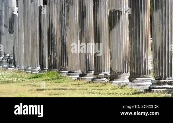 Asklepion Ancient City in Pergamon Historical Ruins of Healing Center4K ...