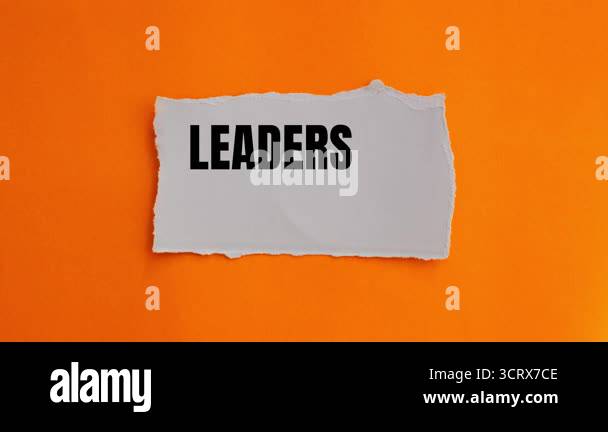 Leadership Skills message written on ripped torn paper background Stock Video Footage - Alamy