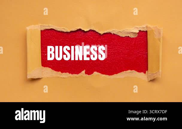 Business Plan message writing on ripped torn paper background Stock ...