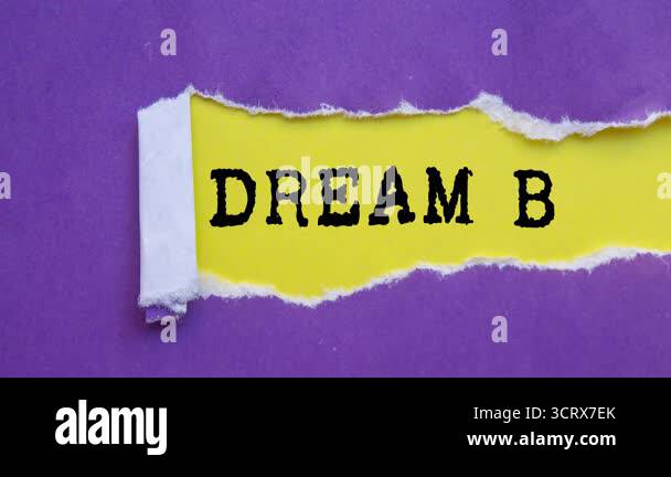 Dream Big message written on ripped torn paper background. Conceptual ...