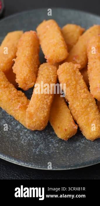 Mozzarella cheese sticks, crispy nutritious fast food. Cheese sticks as ...