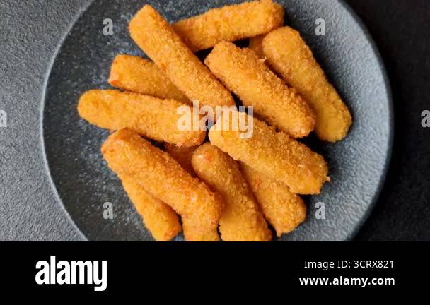 Mozzarella cheese sticks, crispy nutritious fast food. Cheese sticks as ...