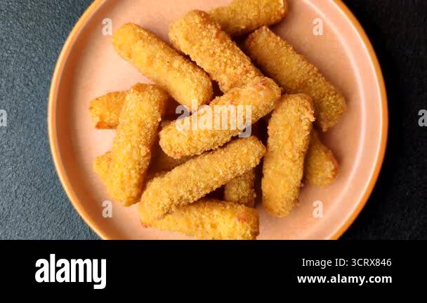 Mozzarella cheese sticks, crispy nutritious fast food. Cheese sticks as ...