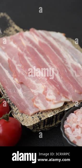 Piece raw smoked bacon Stock Videos & Footage - HD and 4K Video Clips ...