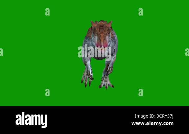 Realistic Dinosaur Run Fast From Front 3D Render-Jurassic Dinosaur ...