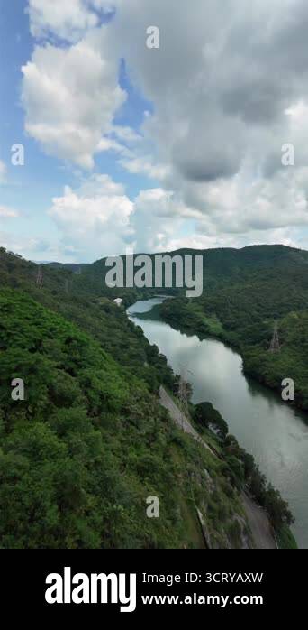 Bhumibol Dam, Thailand, beautiful scenery amidst the nature of river ...