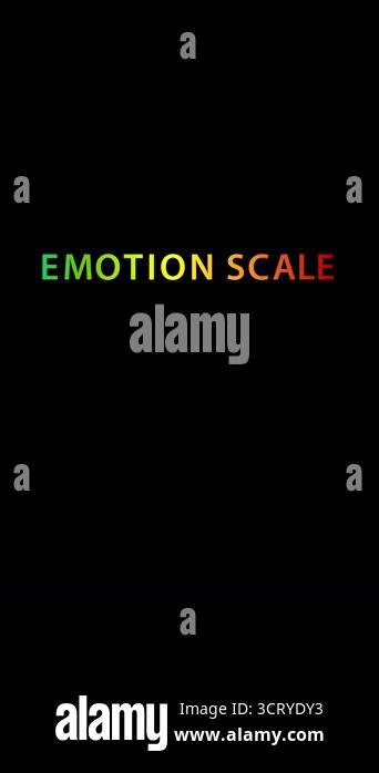 Animated emotion scale transitions from bad to happy using colorful ...