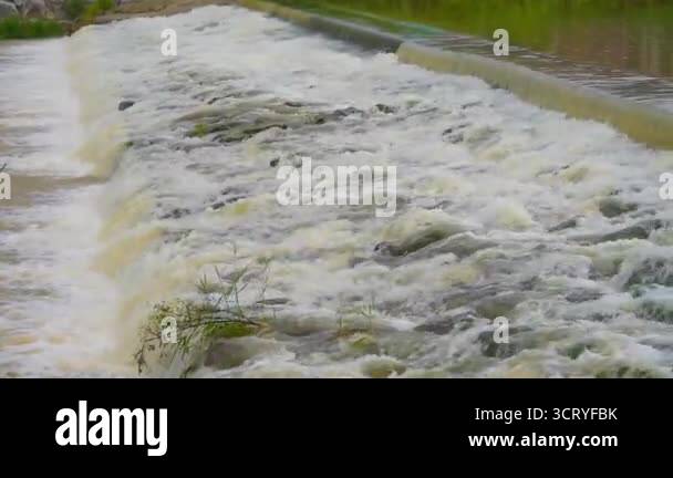 After heavy raining and flood. High quality 4k footage Stock Video ...