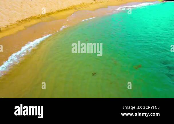 Waves on the shore of the eastern sea in South Korea. High quality 4k ...