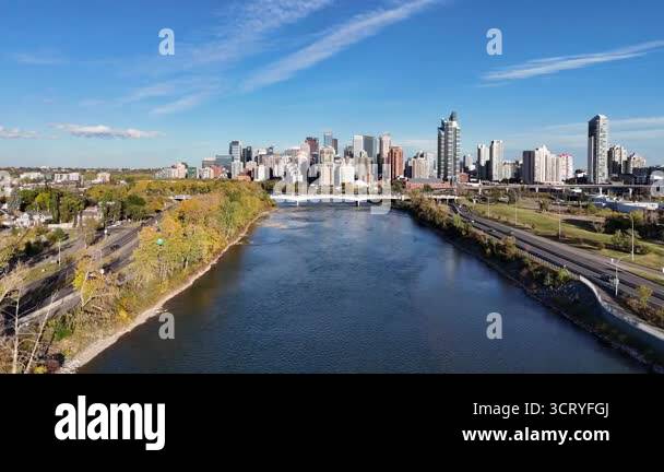 Calgary skyline along west Stock Videos & Footage - HD and 4K Video ...