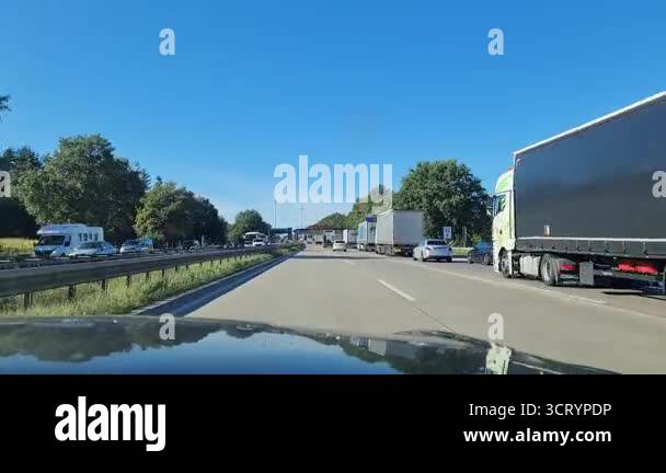 Hamburg, Germany - 25. September 2025: Point of view shot driving ...