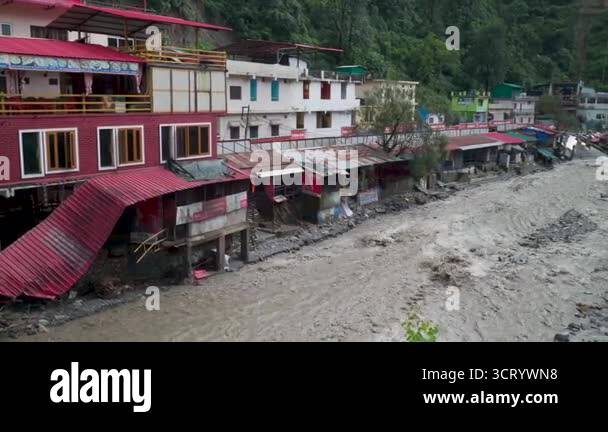 September18th2025 Dehradun Uttarakhand, India. Flash floods ravage riverside hotels and homes in ...