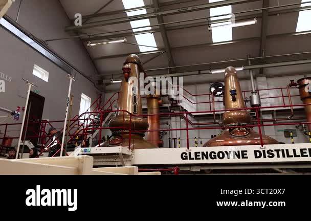 Copper stills and equipment inside distillery Stock Video Footage - Alamy
