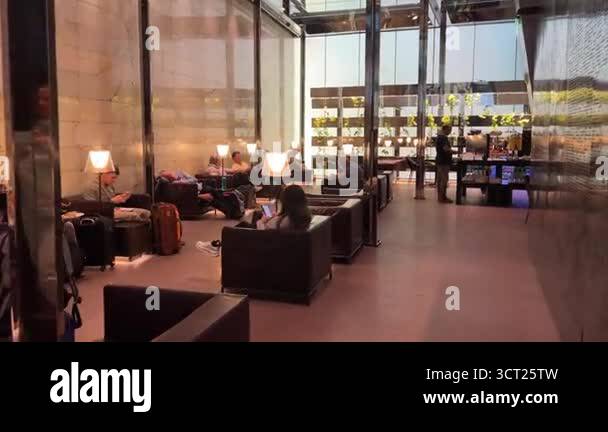 VIP queue food Lounge area Qatar Doha Airport Glass Dome and Indoor ...