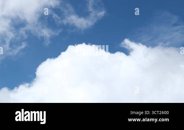A calm, unobtrusive background with the sky and simple, cirrus clouds ...