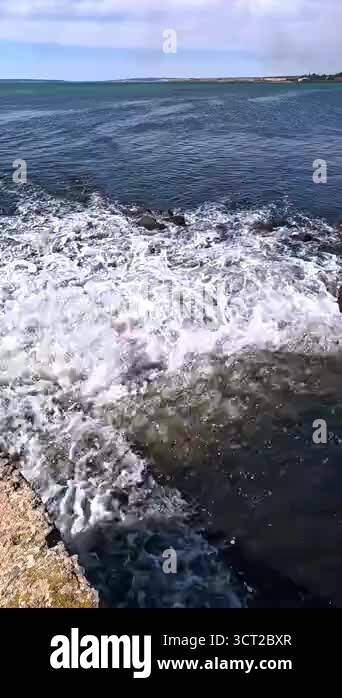 Water pollution, dirty, poorly treated wastewater flows into a natural ...