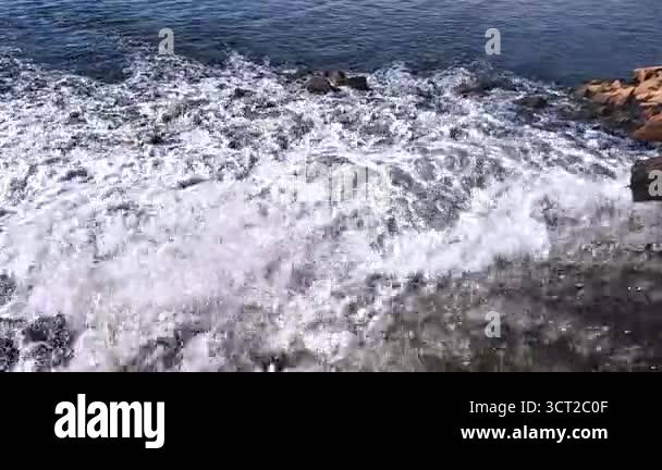 Water pollution, dirty, poorly treated wastewater flows into a natural ...