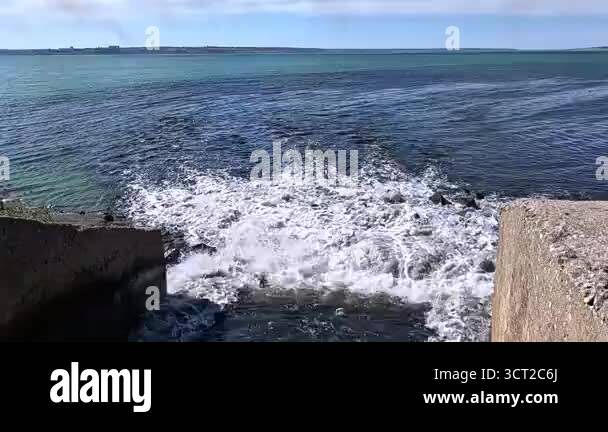 Water pollution, poorly treated wastewater flows into a natural ...