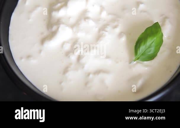 Stracciatella cheese soft young portion size Italian food natural ...