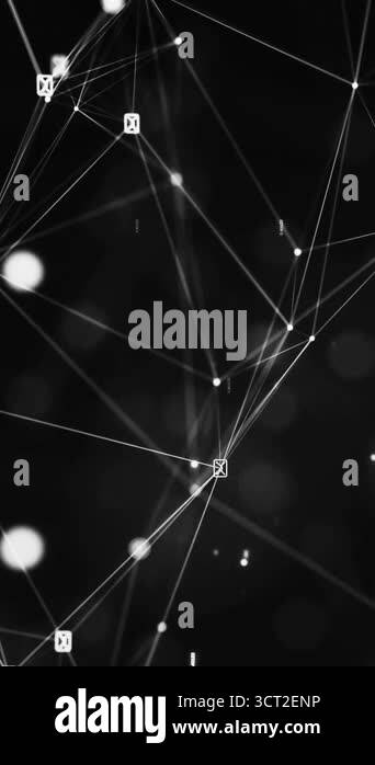 Random digital data matrix of binary code numbers text space. motion background for technology ...