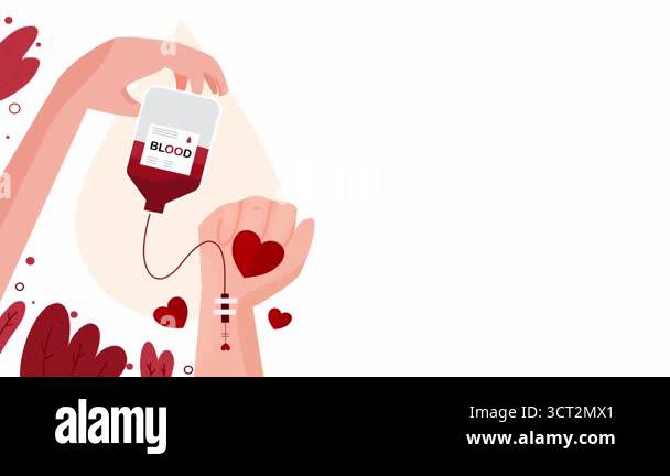 Blood donation heart vector design Stock Videos & Footage - HD and 4K ...