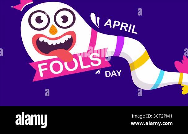 april fools day card vector. funny face, funny face and tongue, funny ...