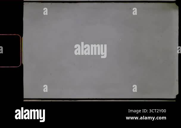 Vintage 8mm Film Grain Overlay with Overexposed Glow, Letterbox Frame ...